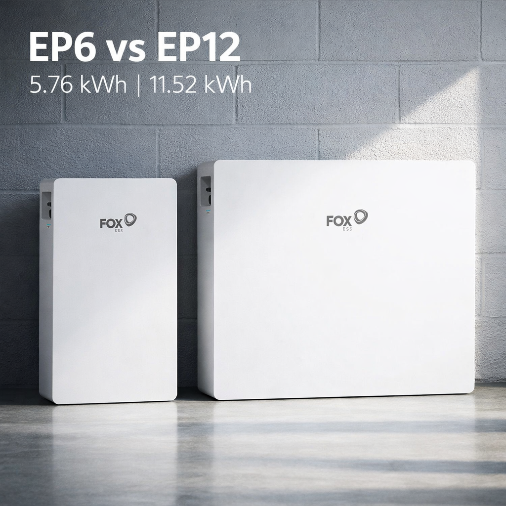 Fox ESS EP6 vs EP12: Which Battery for Your Install?