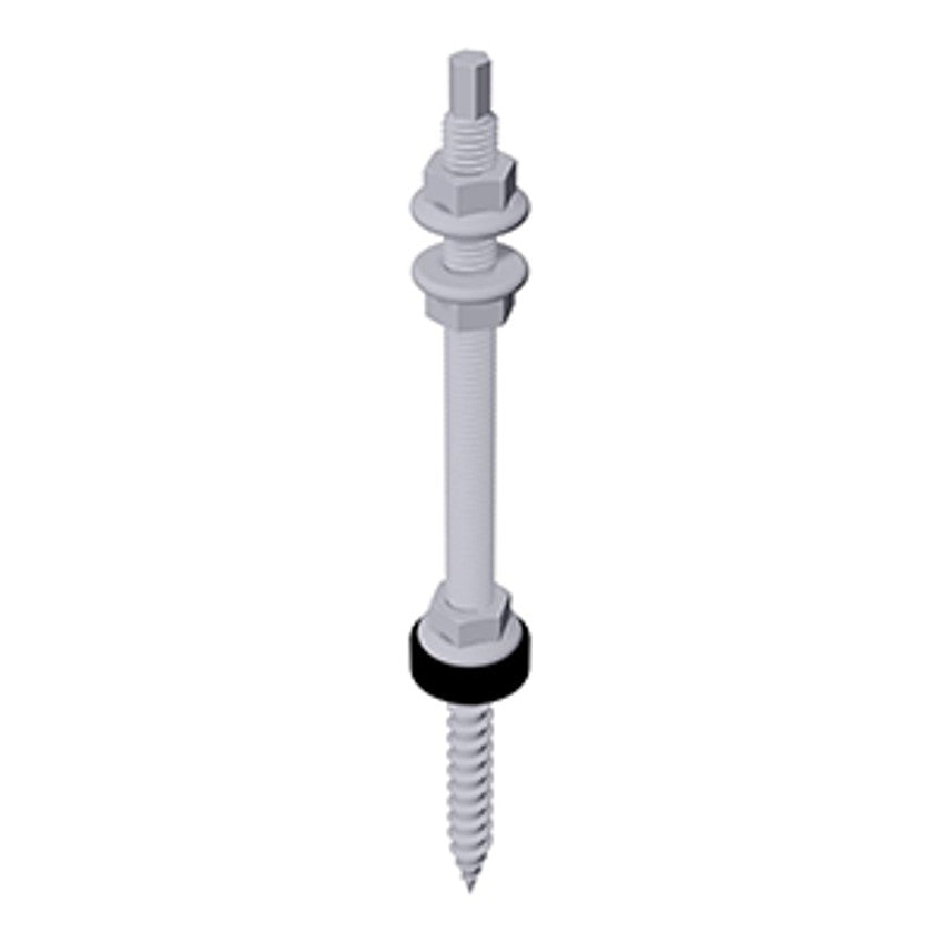 Schletter Hanger bolt kit 12x300 assembled - Wood Purlins | B2B Solar ...
